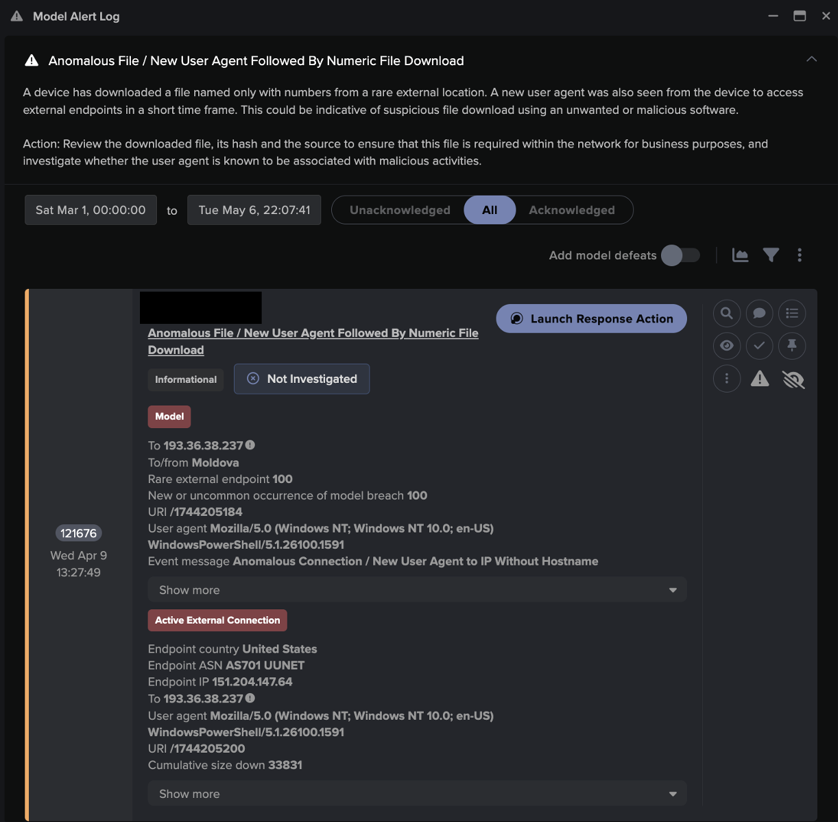 Using Darktrace for Threat Hunting